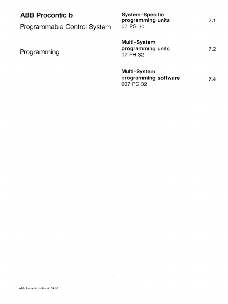 106 ABB Procontic-B 2CDC120101M0201 | PDF | Computer Program | Programming