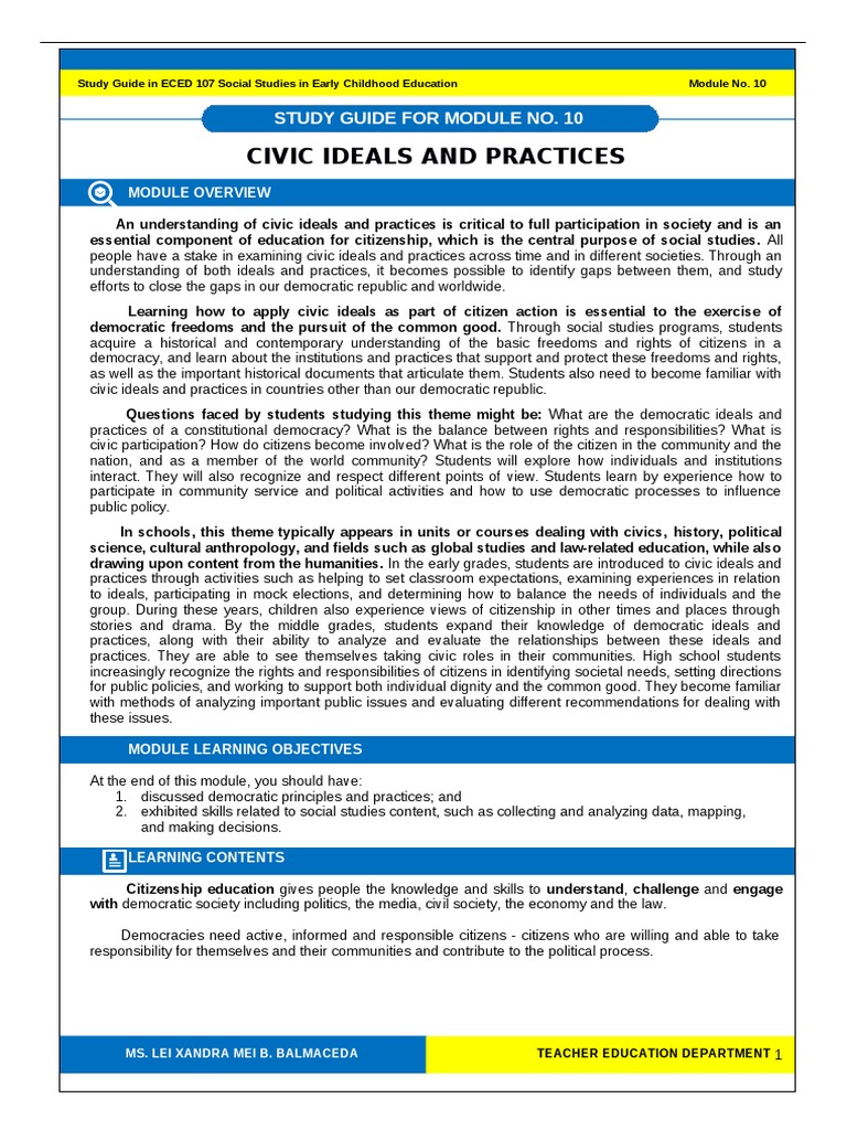Module 10 | PDF | Civics | Democracy