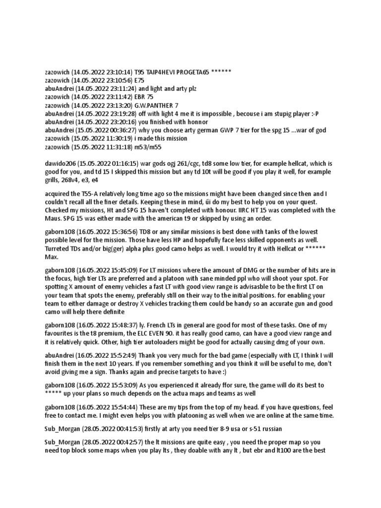 Wot Tips T55a | PDF | Military Vehicles | Military Technology