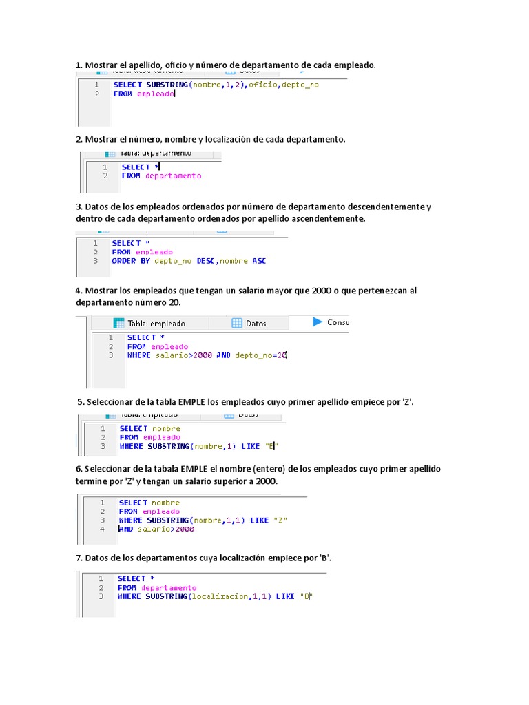 Ejercicios Funciones Cadena | PDF