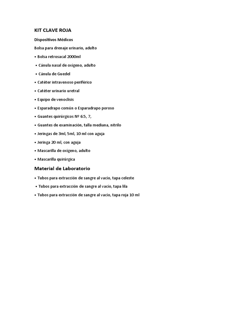 Kit Clave Roja | PDF