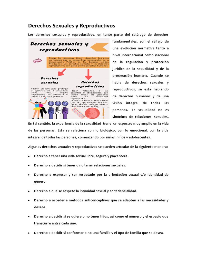 Derechos Sexuales y Reproductivos | PDF