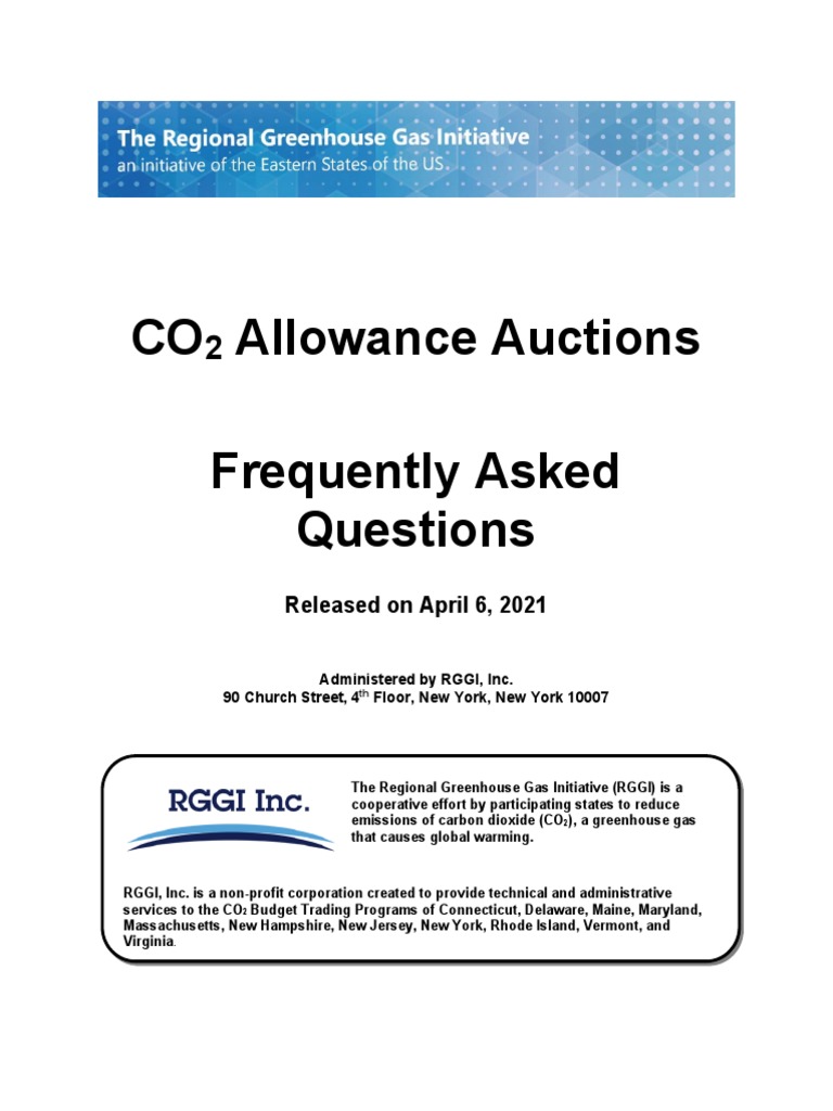 Rggi Faqs | PDF | Auction | Letter Of Credit