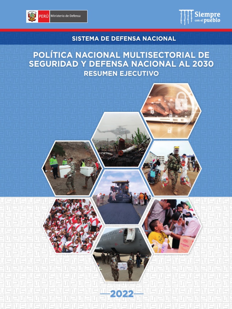 Política Nacional Multisectorial de Seguridad Y Defensa Nacional Al 2030 | PDF | Valores ...