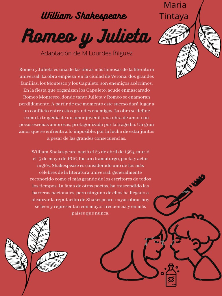 Romeo y Julieta: William Shakespeare | PDF | Arte