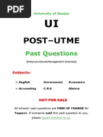 UNILAG JUPEB Practice Questions Answers | PDF