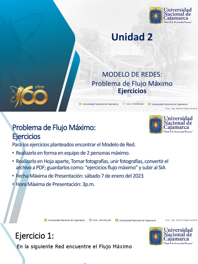 TAREA - EJERCICIOS PROBLEMA FLUJO MÁXIMO | PDF