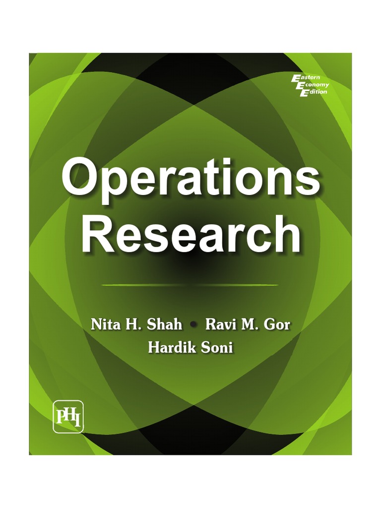 Operations Research | PDF | Conceptual Model | Linear Programming