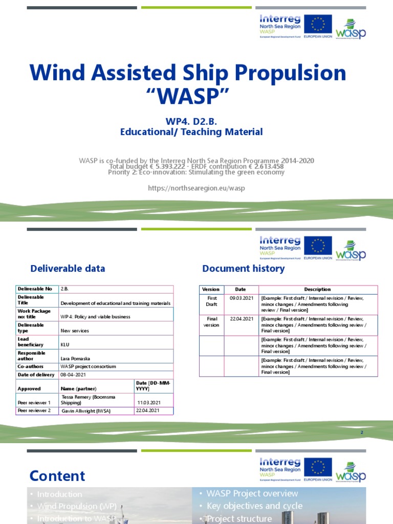 WASP - WP4.Act2B-Educationalmaterials 1 | PDF | Marine Propulsion | Low ...