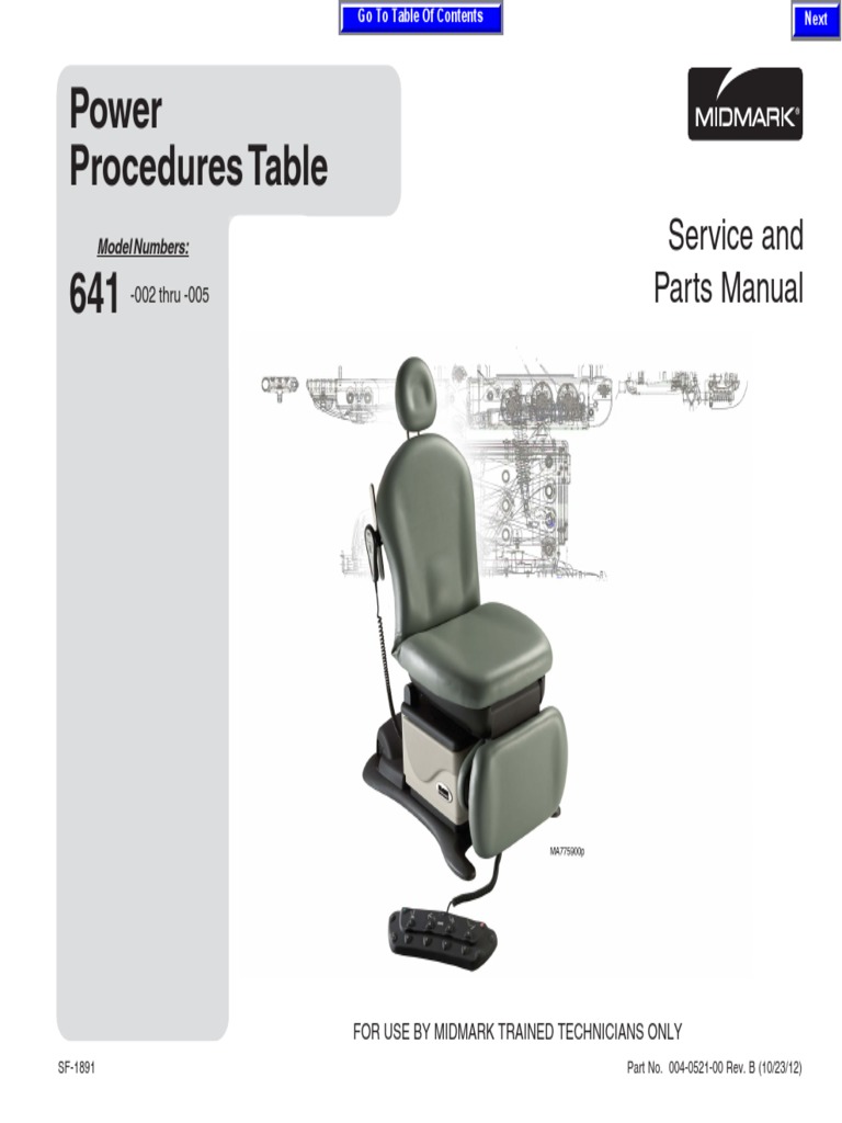 Midmark 641 | PDF | Fuse (Electrical) | Transformer