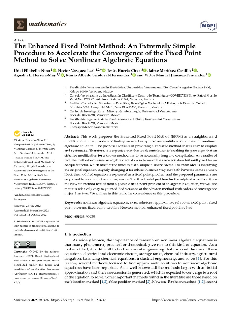 32 The Enhanced Fixed Point Method: An Extremely Simple Procedure To ...