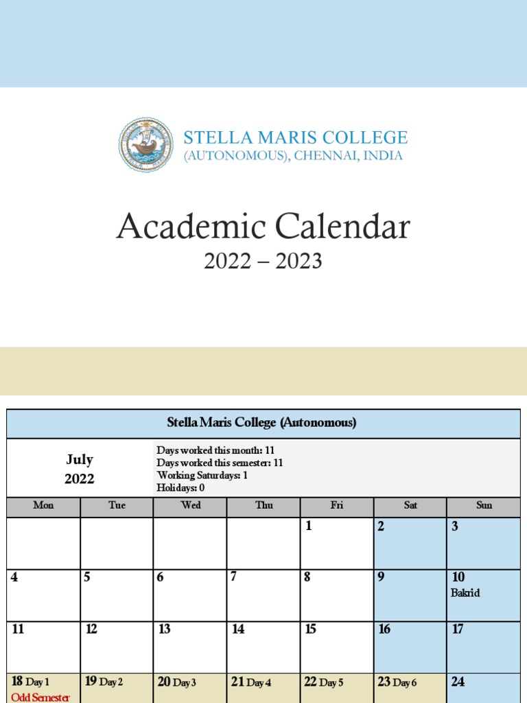 Stella Maris Academic Calendar | PDF | Academic Term | Festival