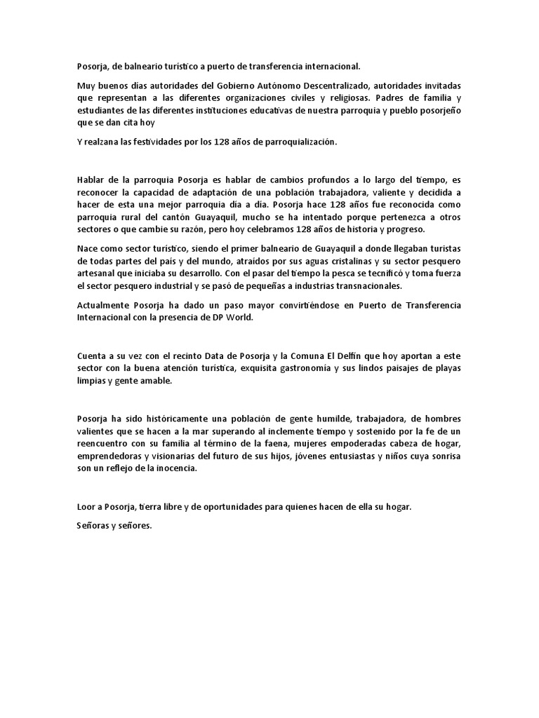 Posorja | PDF | Viajes y turismo