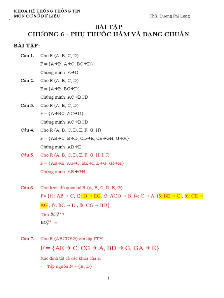 DPL - Chuong 6 - Bai Tap | PDF