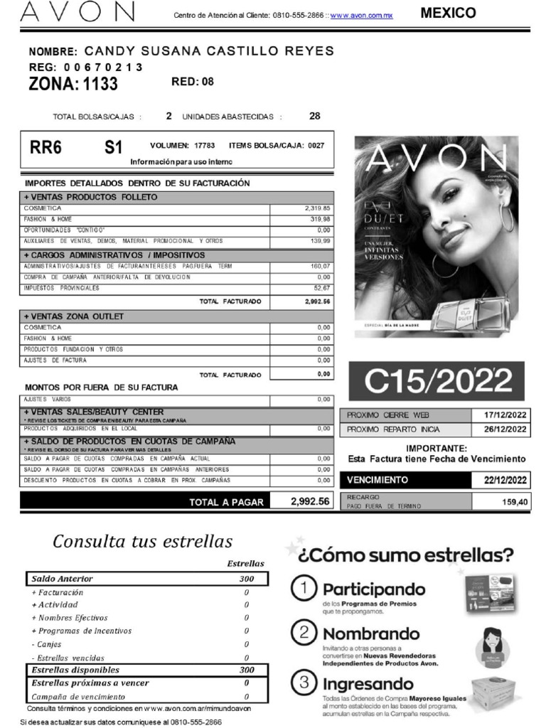 Factura Avon 1 | PDF