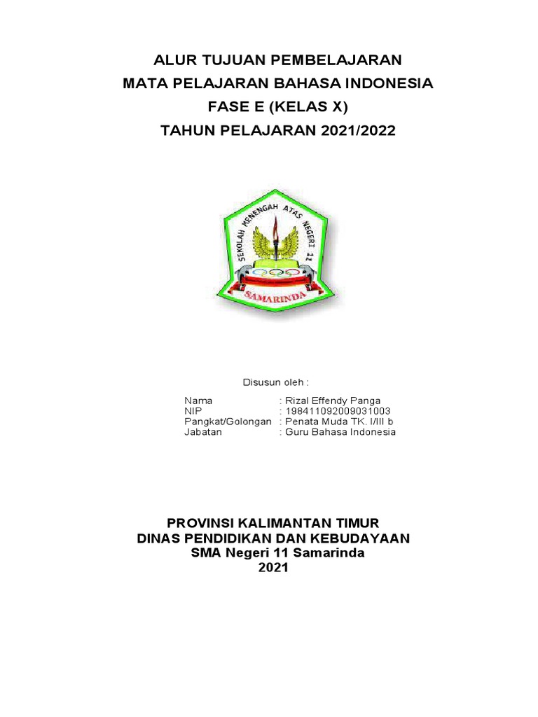 KM-Contoh-Penurunan CP Ke TP & ATP Bindo X PSP - Rizal | PDF | Seni & Disiplin Bahasa | Kajian ...