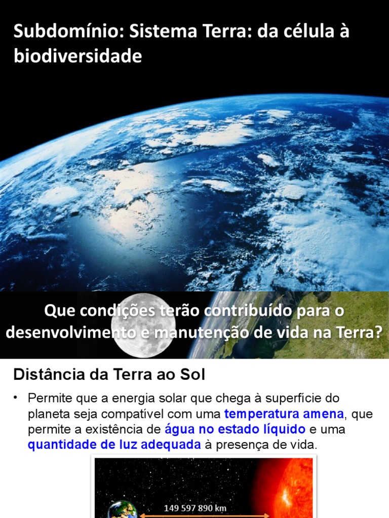 Condições de Vida Na Terra - 1 | PDF | Terra | Sol