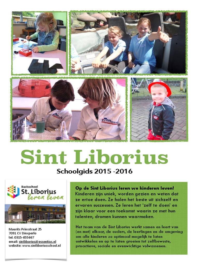 Schoolgids Sint Liborius Schooljaar 2015 2016 | PDF