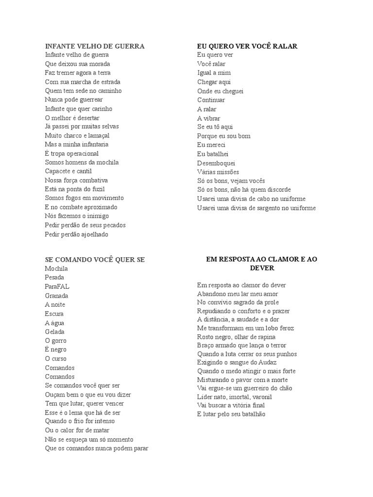 Canções TFM #1 | PDF