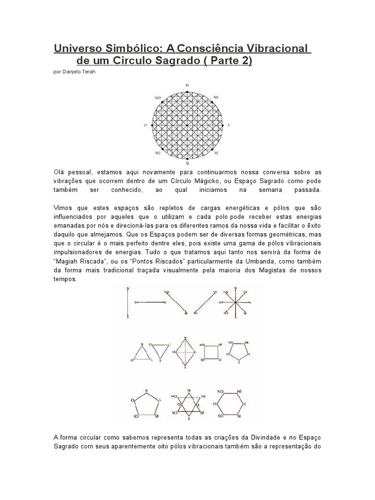Universo Simbolico Ponto Riscado Pontos Cardeias Compress | PDF ...