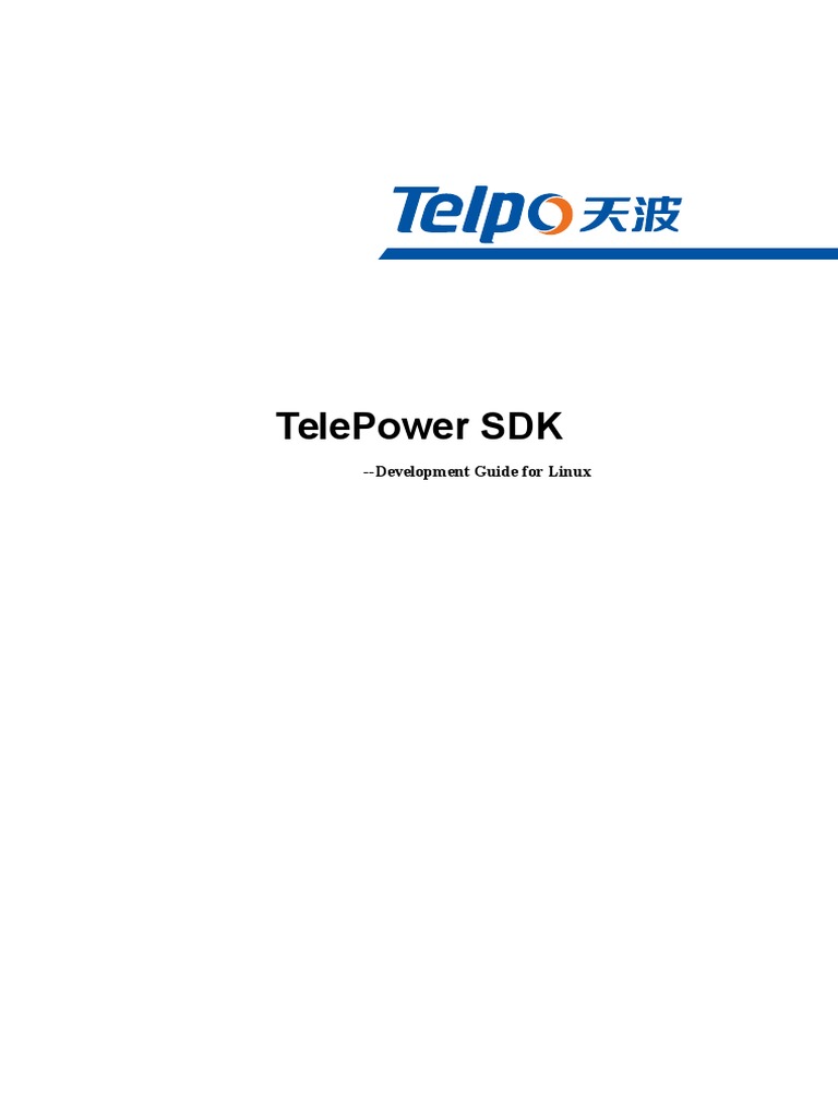 Telepo SDK Develop Guide Linux For TPS300 v1 0 | PDF | Microsoft ...