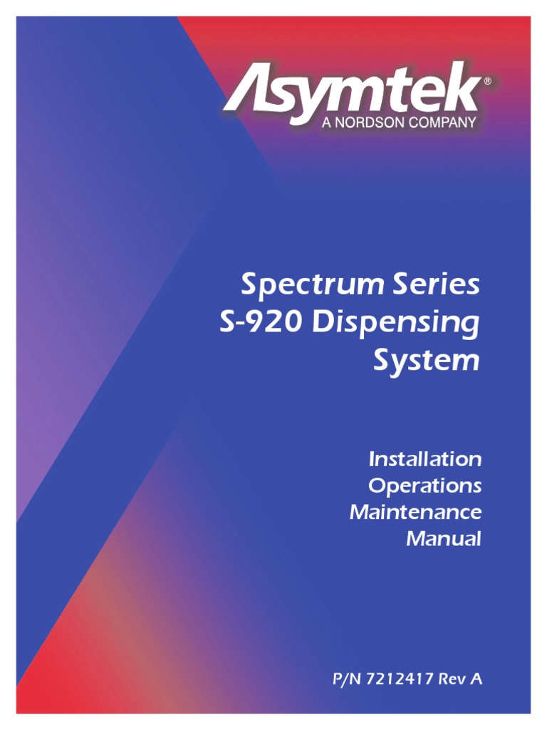 Asymtek Spectrum Series | PDF | Vacuum Tube | Calibration