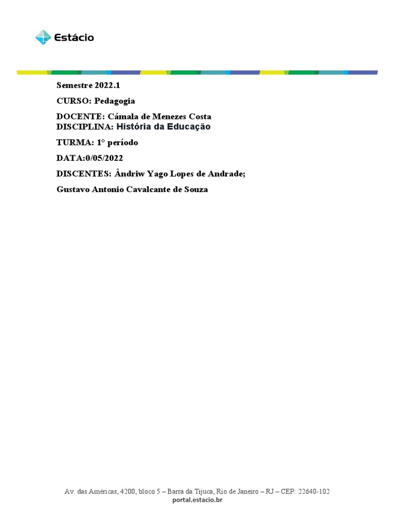 Estacio Papel Timbrado Pdf