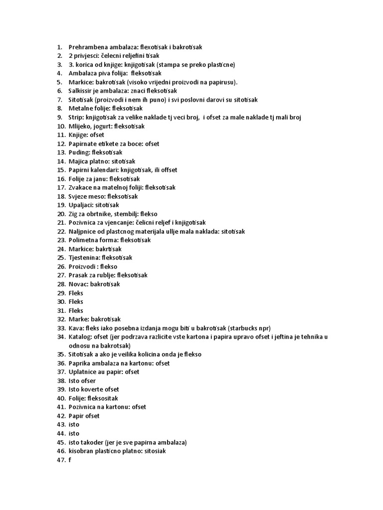 Prehrambena Ambalaza | PDF