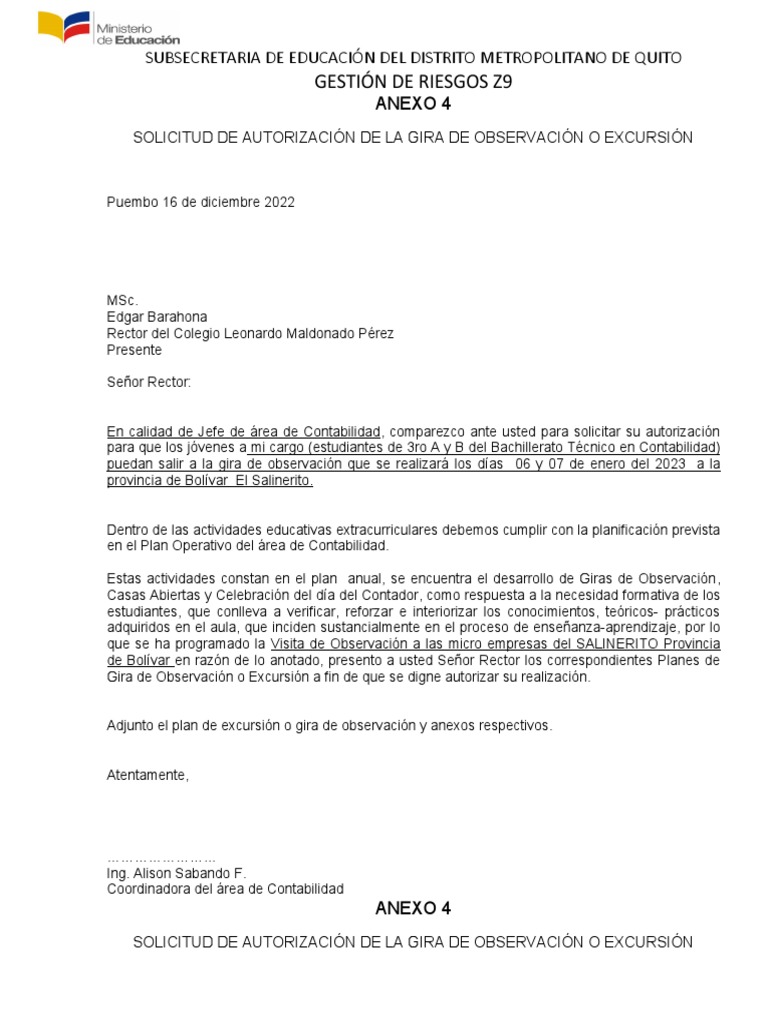 Solicitud Autorizacion Rector | PDF | Business