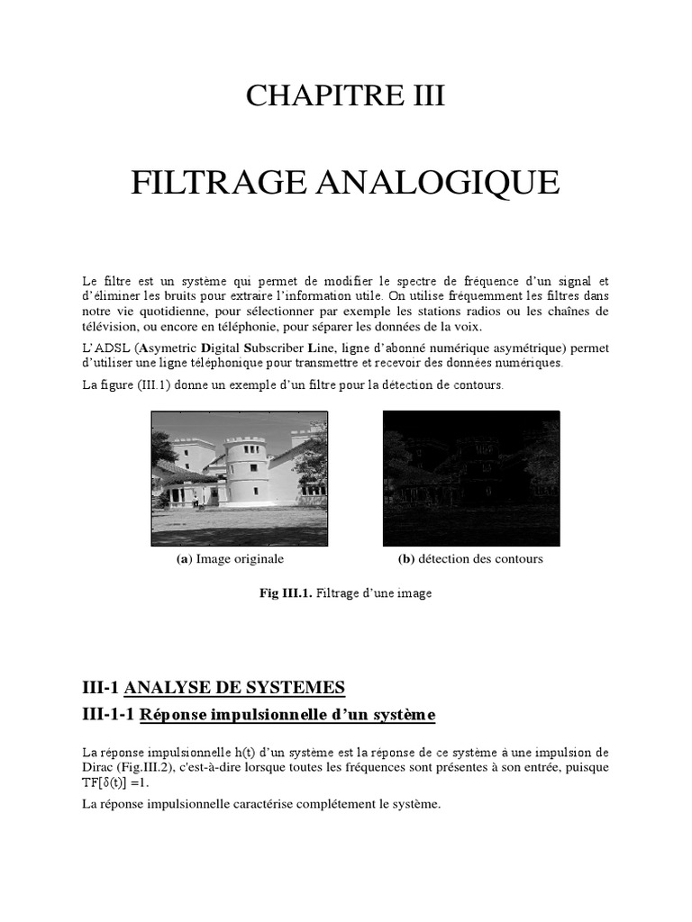 Chapitre 3 | PDF | Filtre (électronique) | Distorsion (électronique)