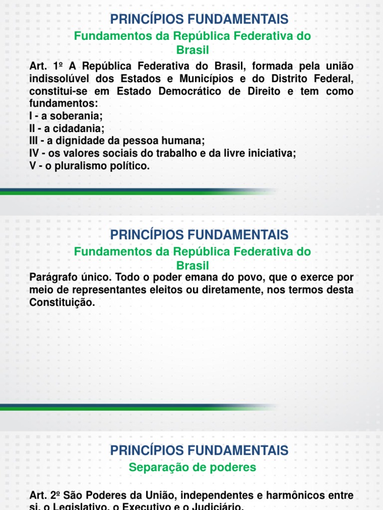 Fundamentos da Constituição Brasileira | PDF
