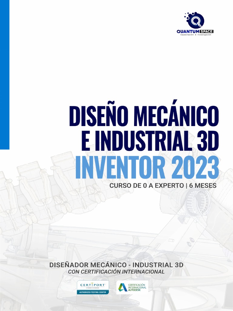 Diseño y Modelado 3D Mecanico e Industrial - Inventor Professional | PDF