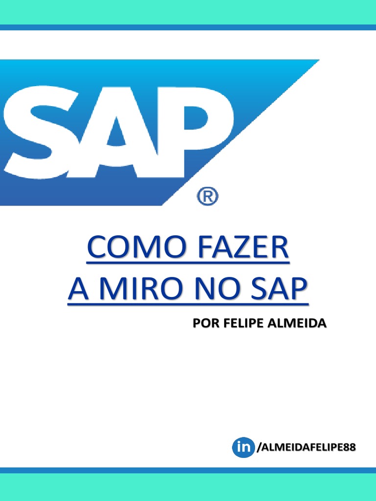 Sap - Como Fazer A Miro No Sap | PDF | Impostos