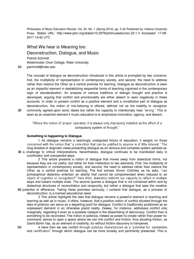 Exam Text | PDF | Deconstruction | Dialogue