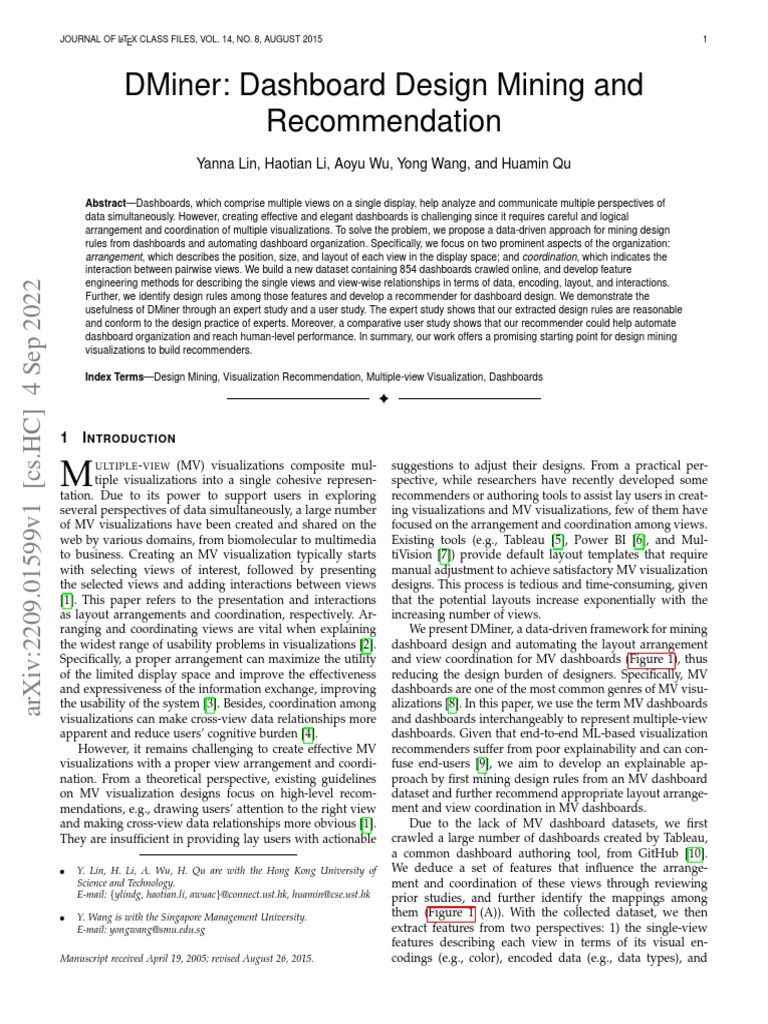DMiner Dashboard Design Mining and Recommendation | PDF | Metadata | Data Analysis