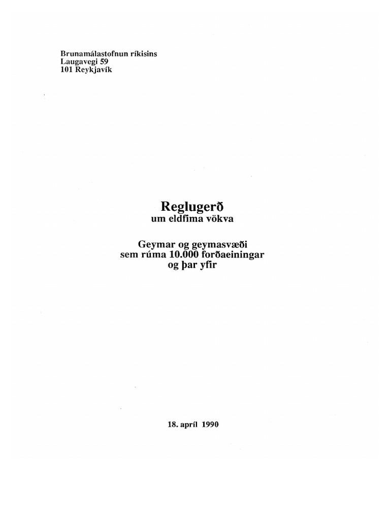 RGL 188 1990 Um Eldfima Vokva | PDF