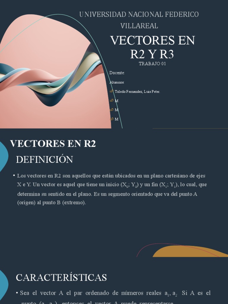 Trabajo01 - Vect R2 y R3 | Descargar gratis PDF | Vector Euclidiano ...
