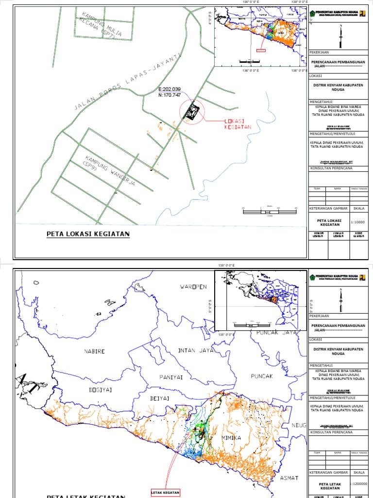 Peta Kab Mimika-Road | PDF