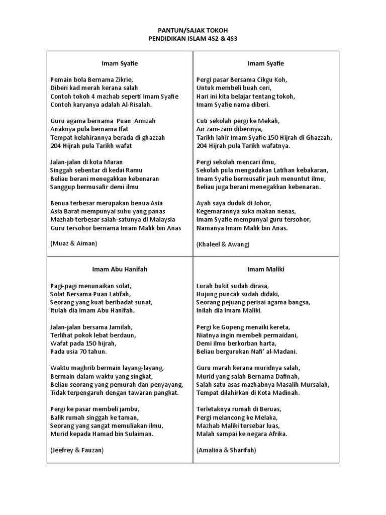 PANTUN 4s2 4s3 | PDF