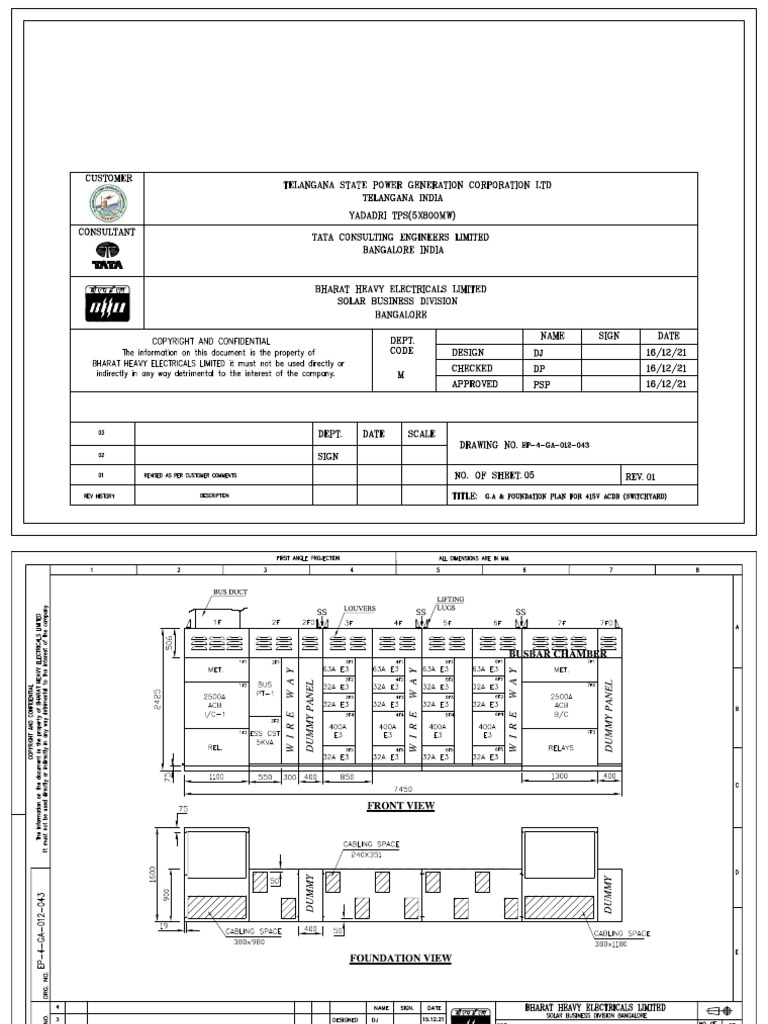 AC PCC REVISED DRAWING-B&H Approval On 2304 | PDF | Mechanical Engineering | Manufactured Goods