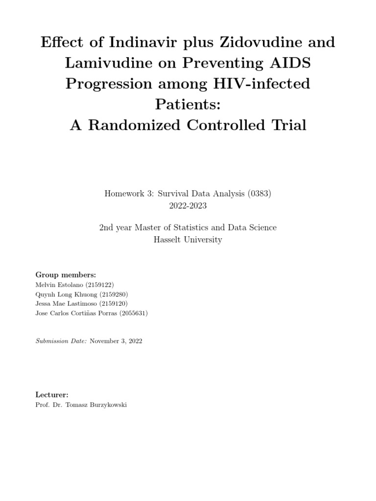 Survival Data Analysis HW3 | PDF | Akaike Information Criterion | Probability Theory