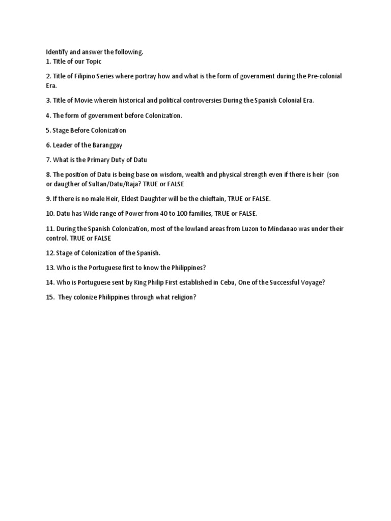 Quiz (Evolution of Philgov | PDF | History