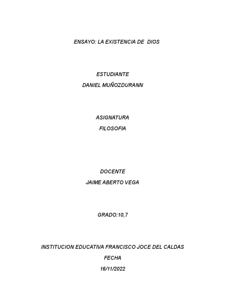 Filosofia | PDF | Existencia de dios | Immanuel Kant