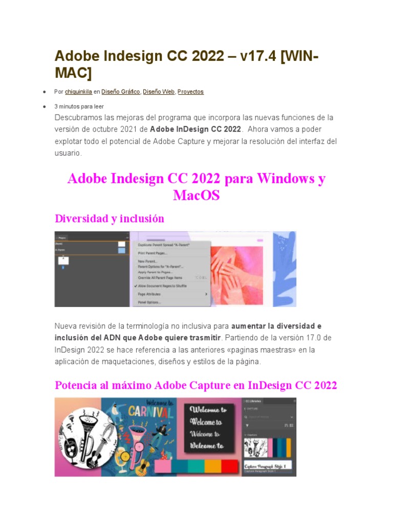 Adobe Indesign CC 2022 | PDF | Adobe InDesign | Software del sistema