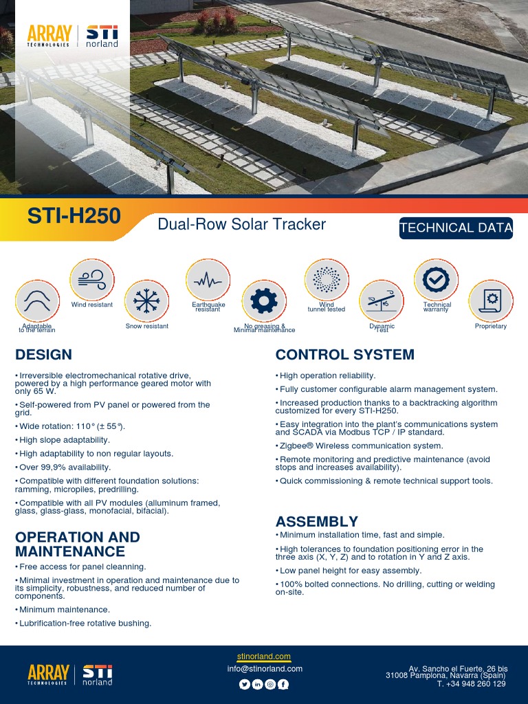STI Norland - Datasheet STI-H250 R07 | PDF | Solar Panel | Electrical Engineering