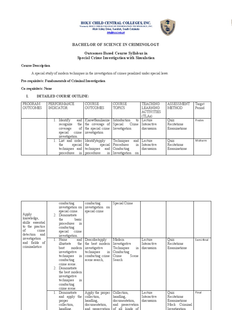 Special-Crime-Investigation With Simulation | PDF | Forensic Science ...