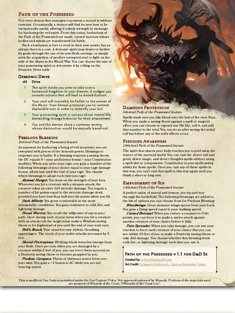 Path of The Possessed | PDF | Demons
