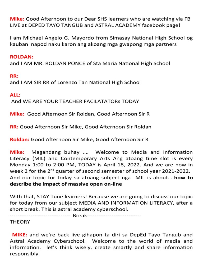 Discussing Massive Open Online Courses and Trends in Digital Media ...