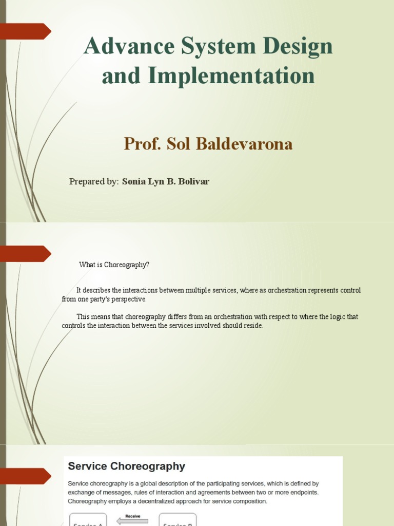 Choreography Sonia Lyn Bolivar | PDF | Communication | Systems Engineering