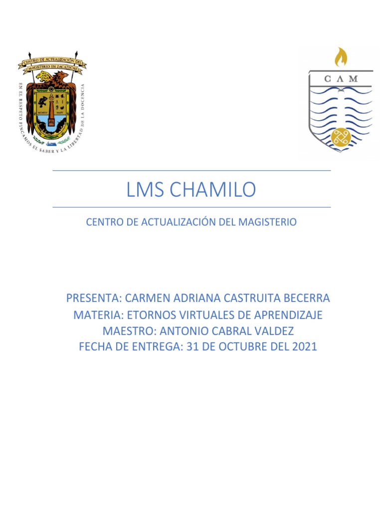 Lms Chamilo | PDF | Método de enseñanza | Foro de Internet